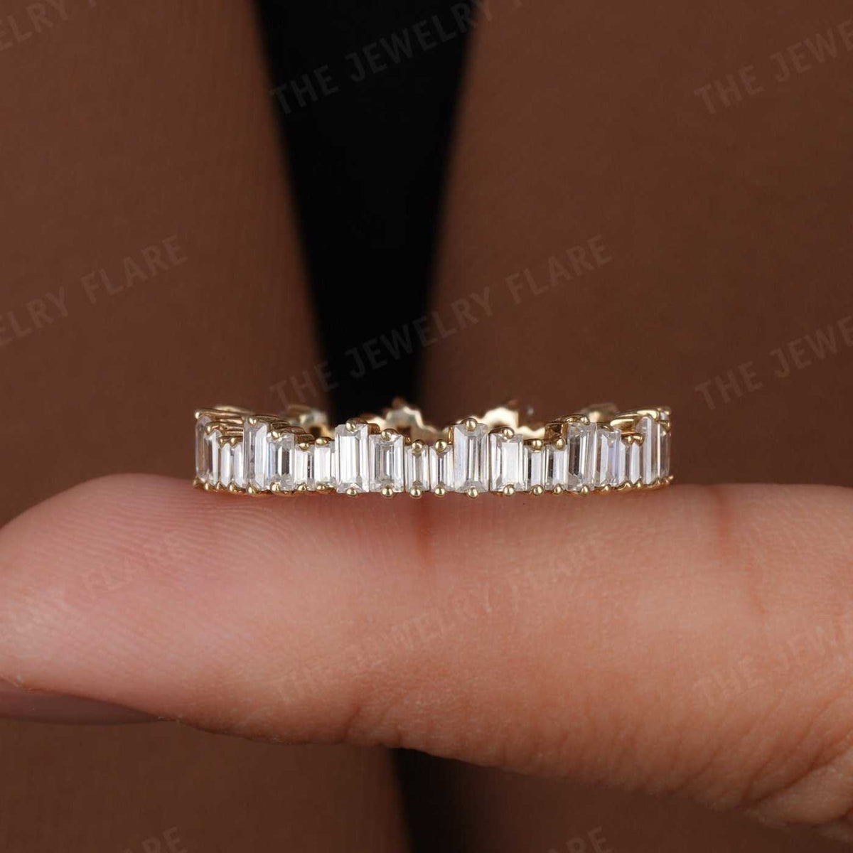 Cluster Vintage Full Eternity Stacking Staggered Band Women – The ...