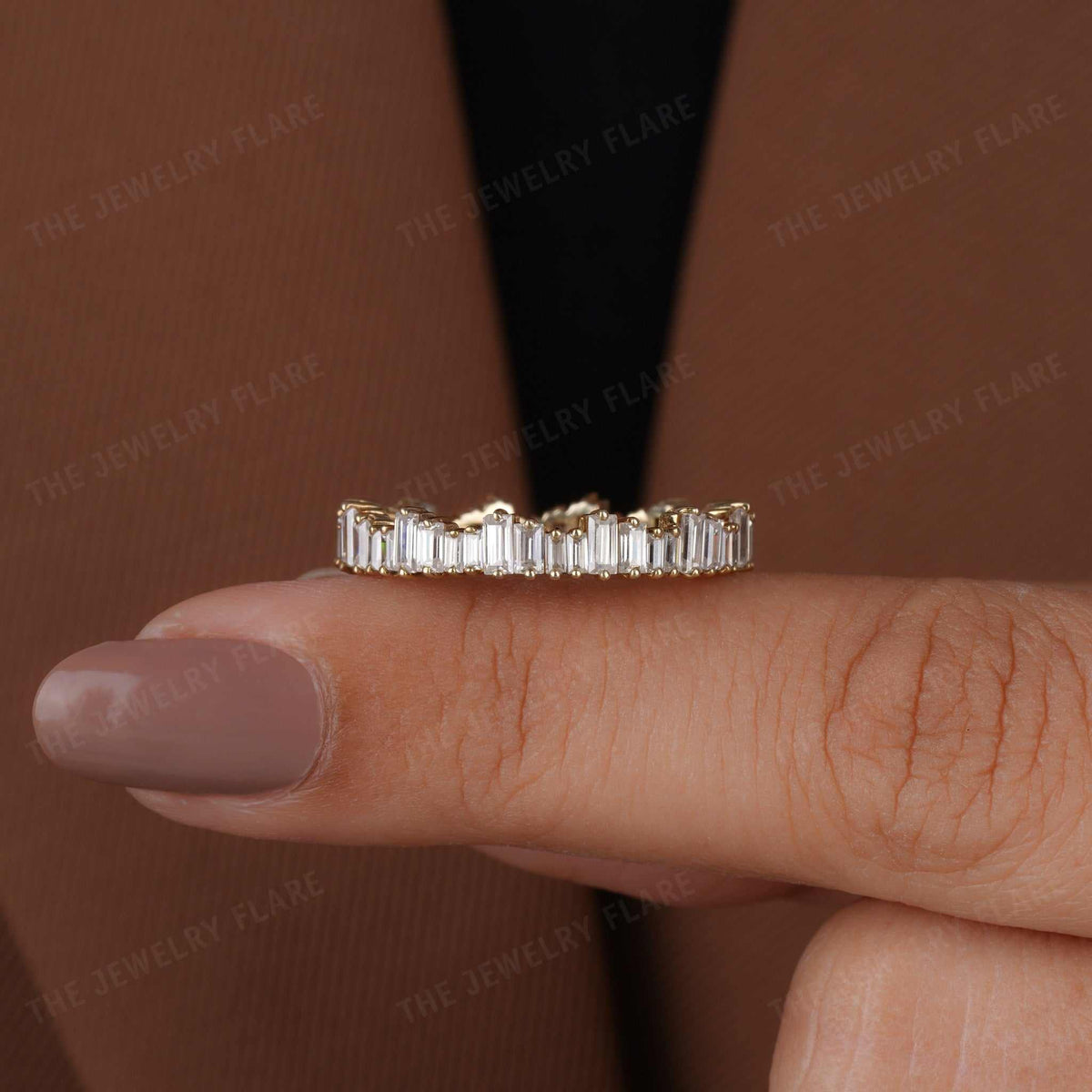 Cluster Vintage Full Eternity Stacking Staggered Band Women – The ...