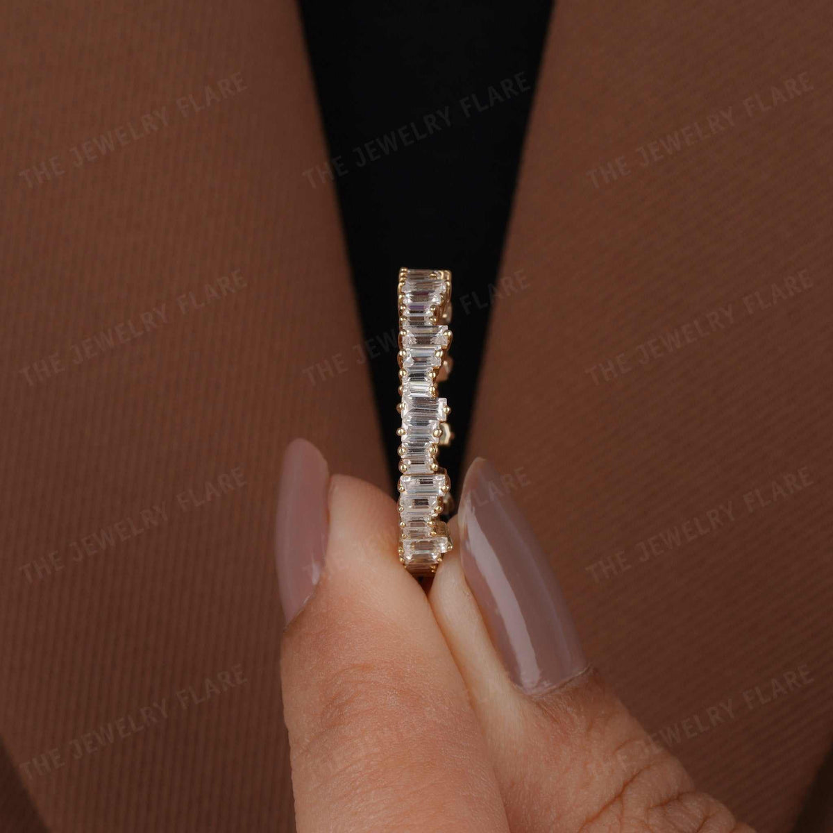 Cluster Vintage Full Eternity Stacking Staggered Band Women – The ...