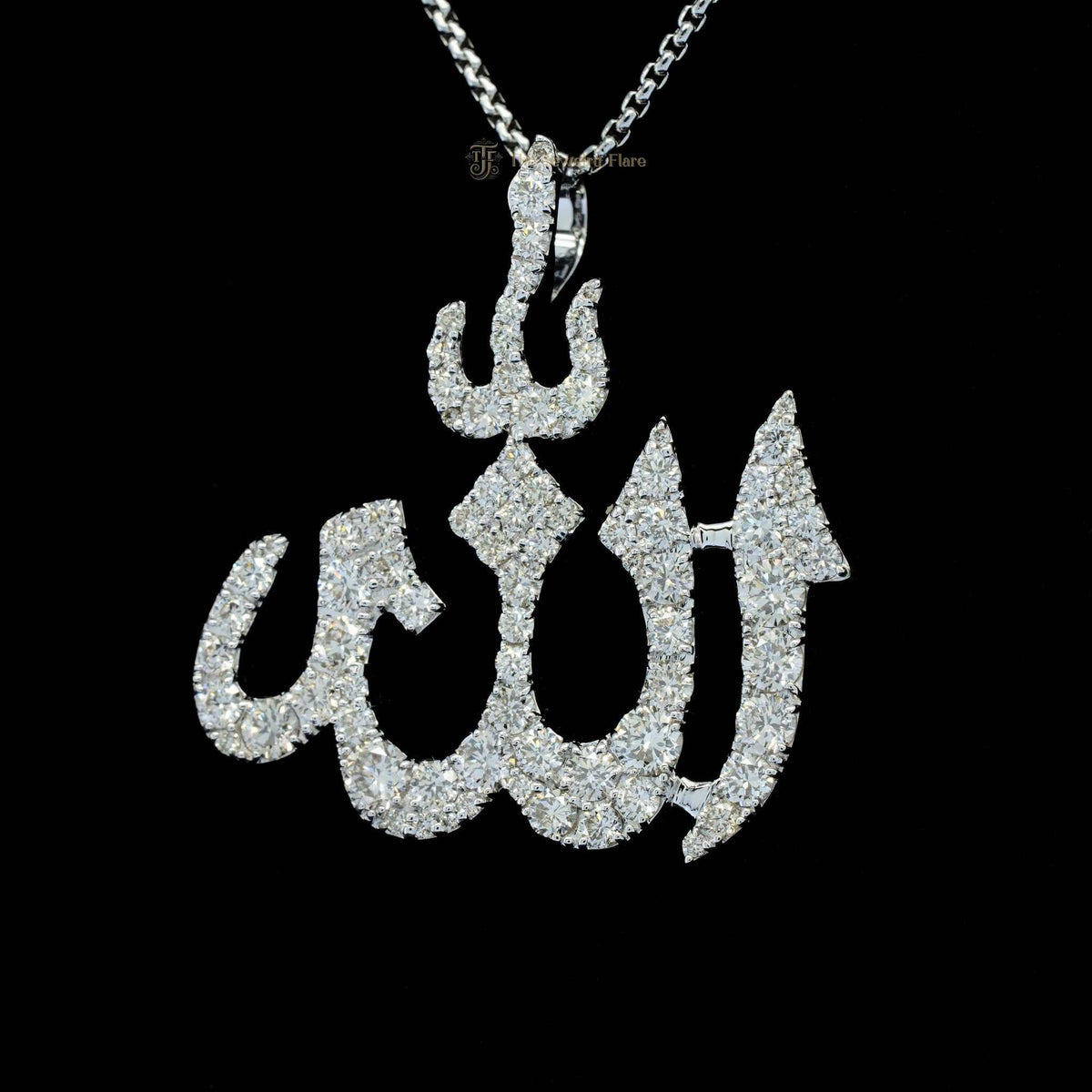 Allah Arabic Diamond Pendant | Custom Pendant – The Jewelry Flare